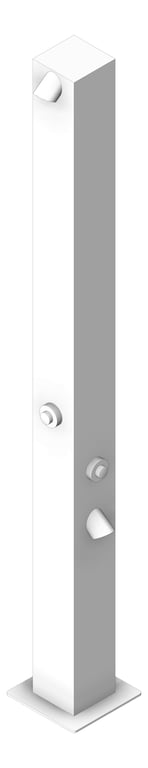 Shower Column Britex Square - BIMcontent.com